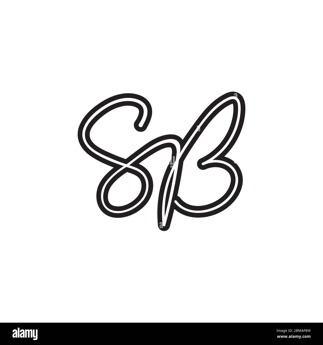 S B letter design vector Stock Vector Image & Art - Alamy