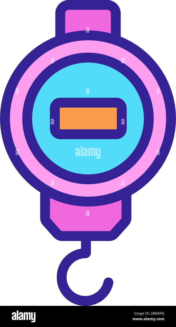 counting weight canter icon vector outline illustration Stock Vector ...