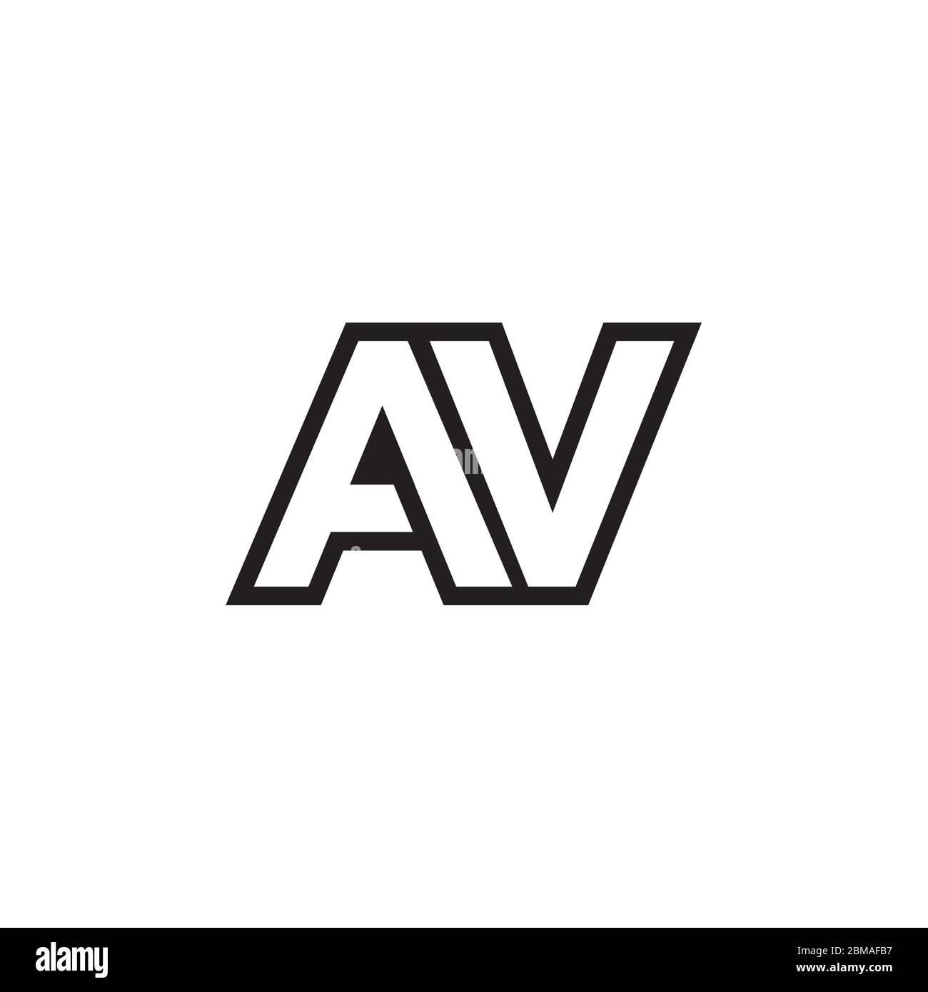 A V lines letter lines logo design vector Stock Vector Image & Art - Alamy