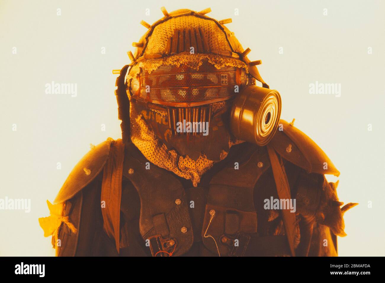 Close up portrait of nuclear post-apocalypse survivor, living ...