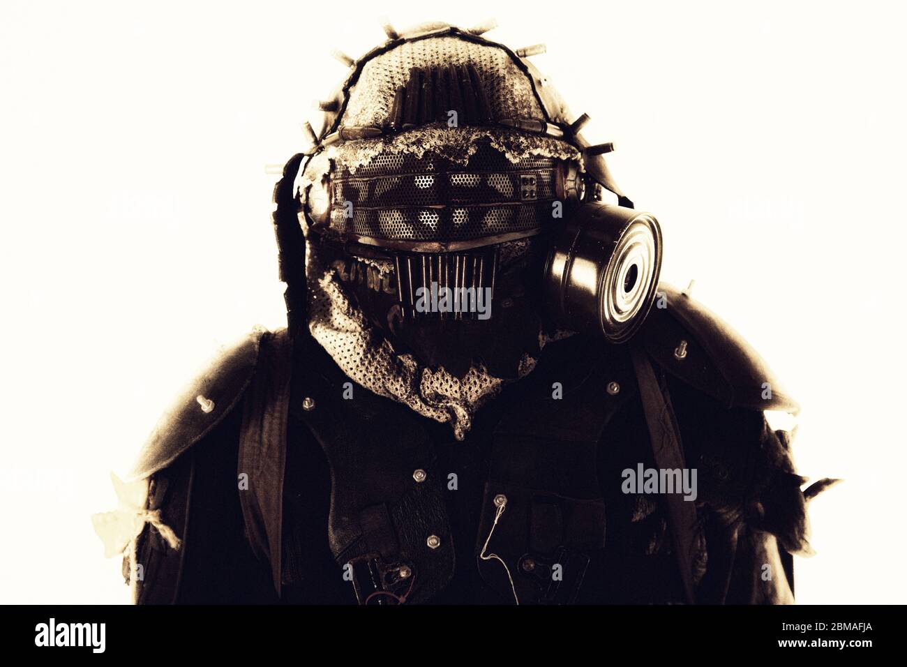 Close up portrait of nuclear post-apocalypse survivor, living ...