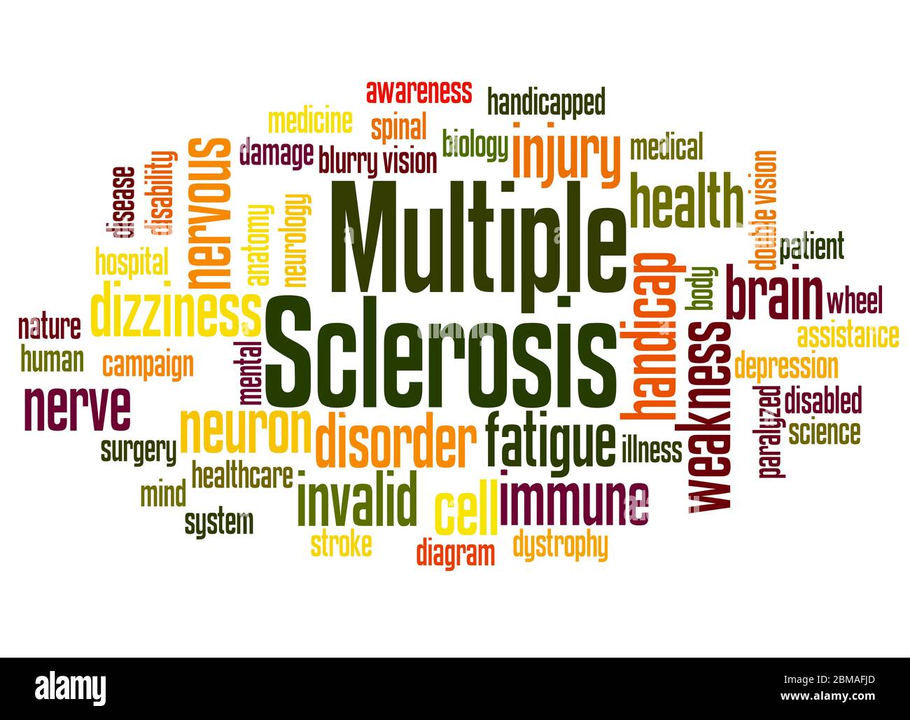 Nerve cell multiple sclerosis Cut Out Stock Images & Pictures - Alamy