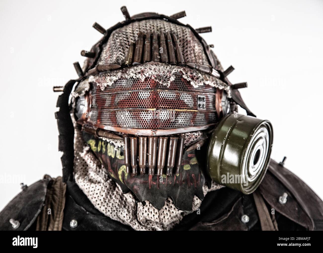 Close up portrait of nuclear post-apocalypse survivor, living ...