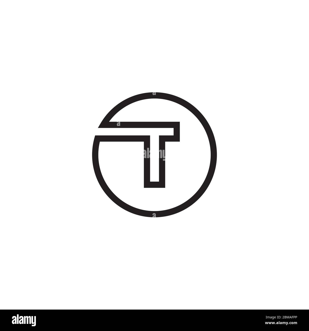 M circle letter lines logo design vector Stock Vector Image & Art - Alamy