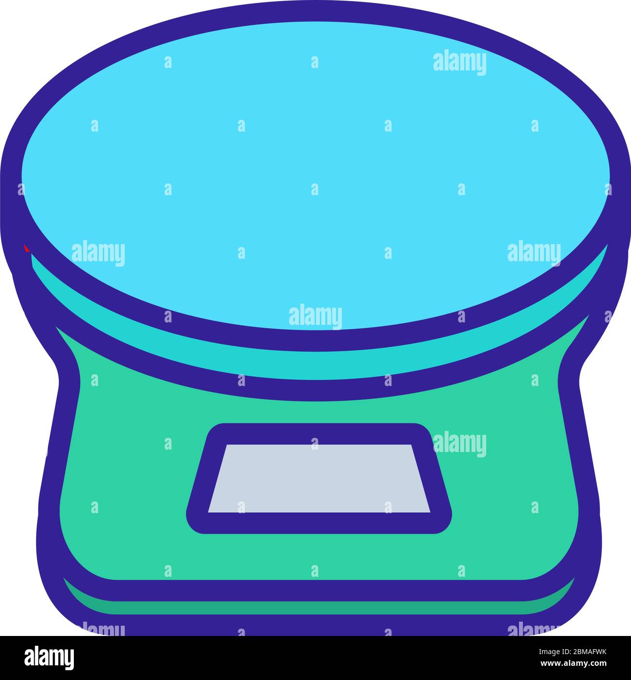 kitchen electric scales icon vector outline illustration Stock Vector ...