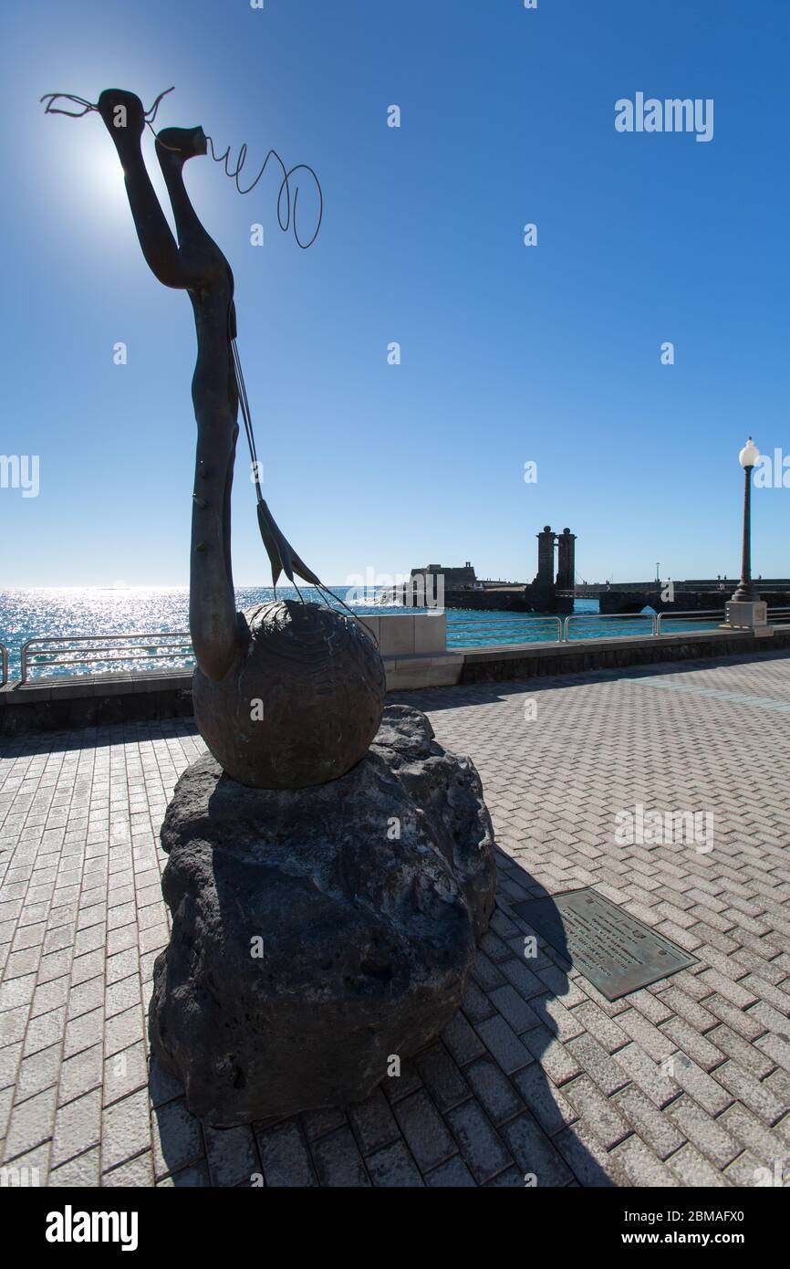 Island of Lanzarote, Spain. Picturesque view of the Francisco 'Pancho ...