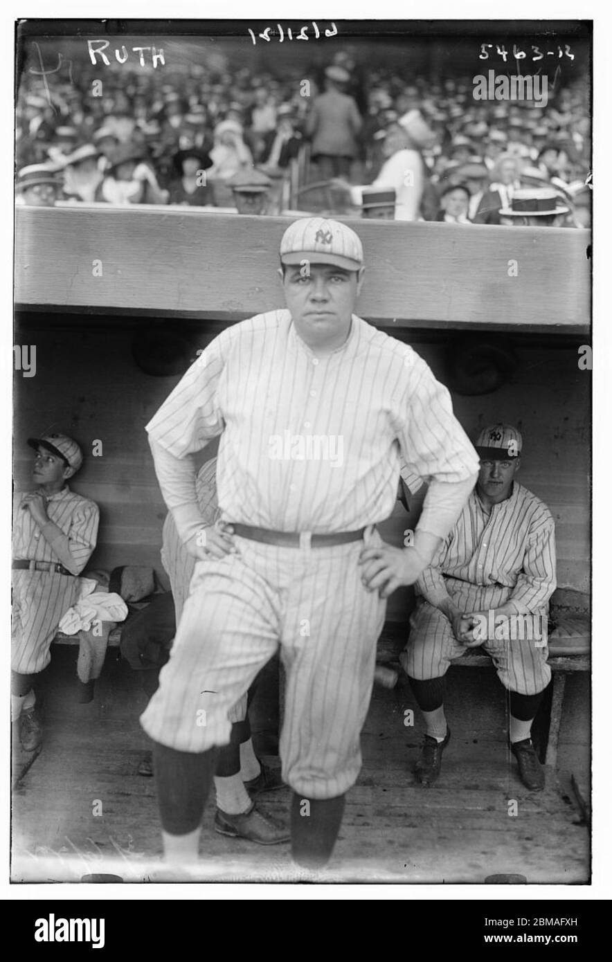 Babe Ruth Portrait Black and White Stock Photos & Images - Alamy