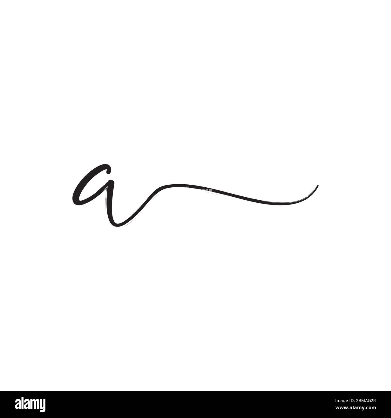 A signature letter logo design concept Stock Vector Image & Art - Alamy