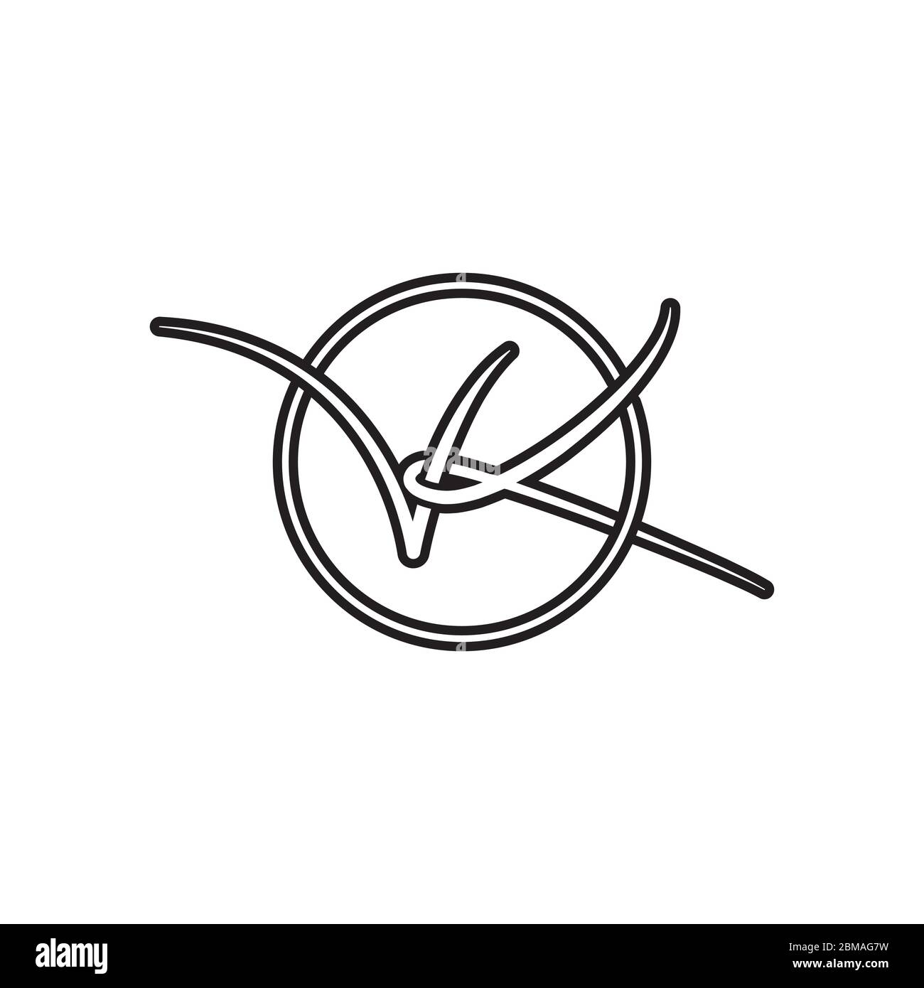 Decorative Letter V K With Circle Lines Vector Stock Vector Image Art decorative-letter-v-k-with-circle-lines-vector-stock-vector-image-art