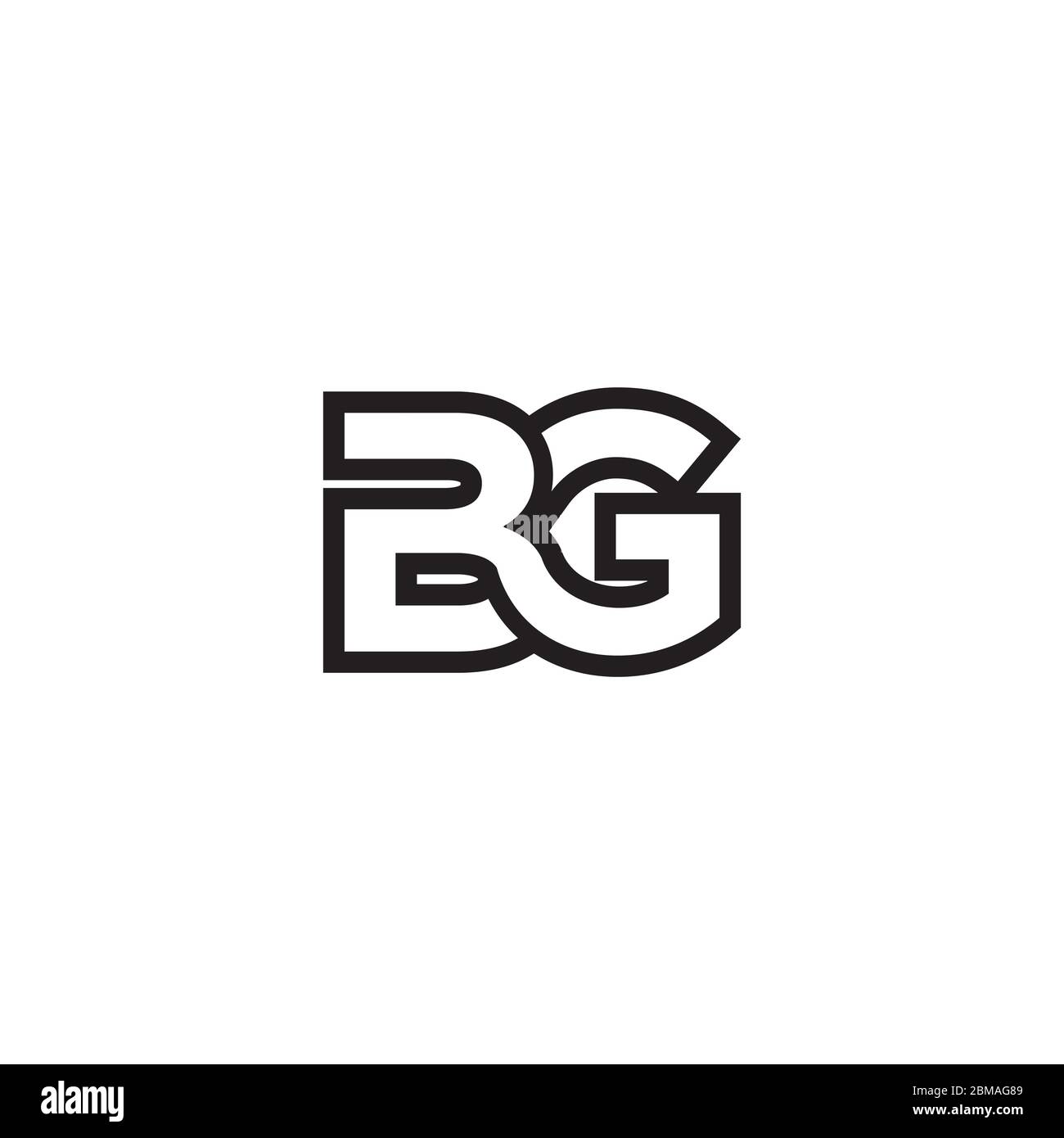 B g letter logo Cut Out Stock Images & Pictures - Alamy