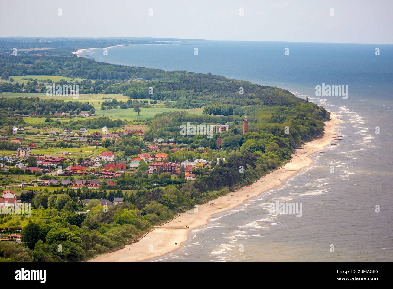 Aerial view sarbinowo beach hi-res stock photography and images - Alamy