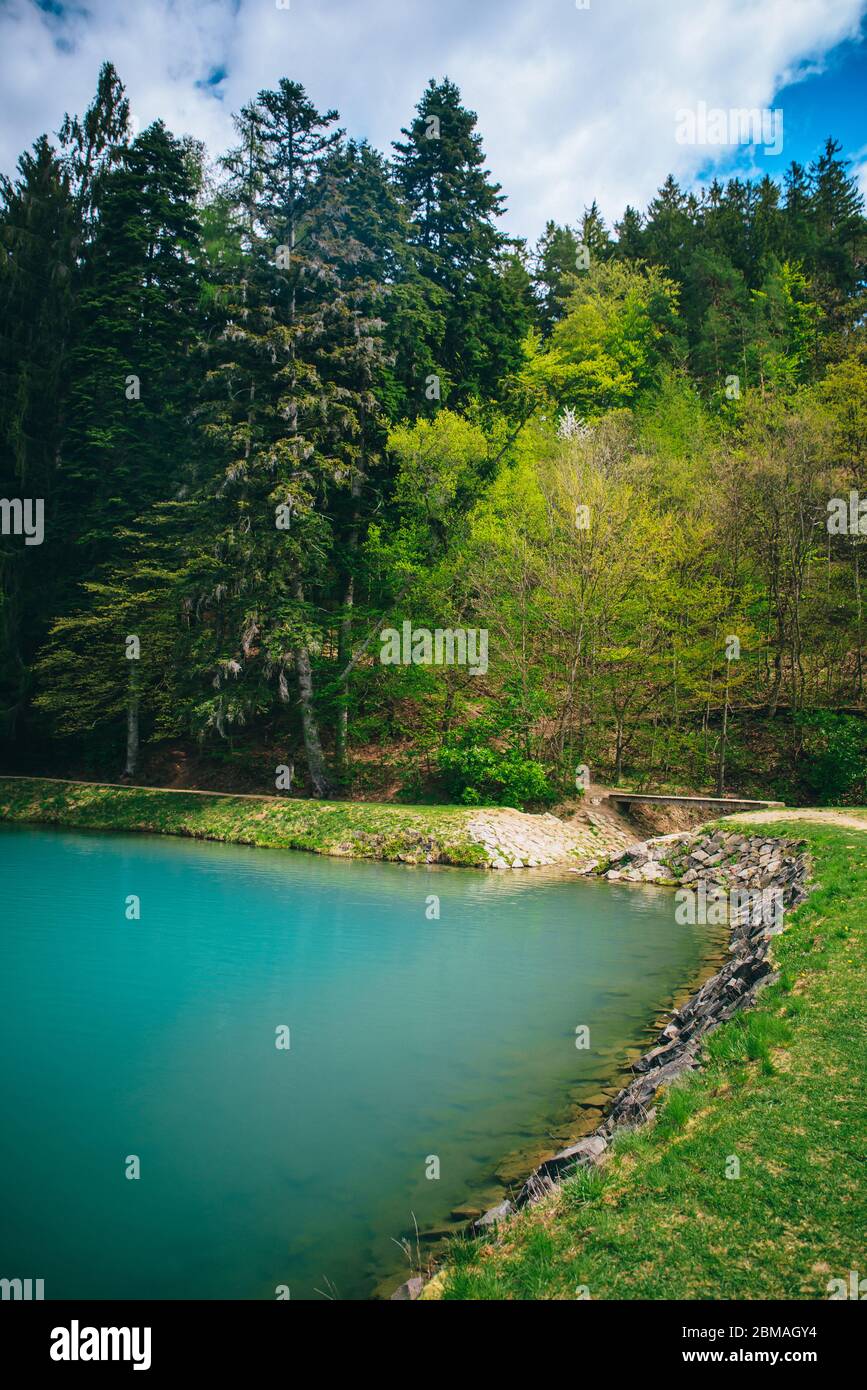 Beautiful clear blue lake in hi-res stock photography and images - Alamy