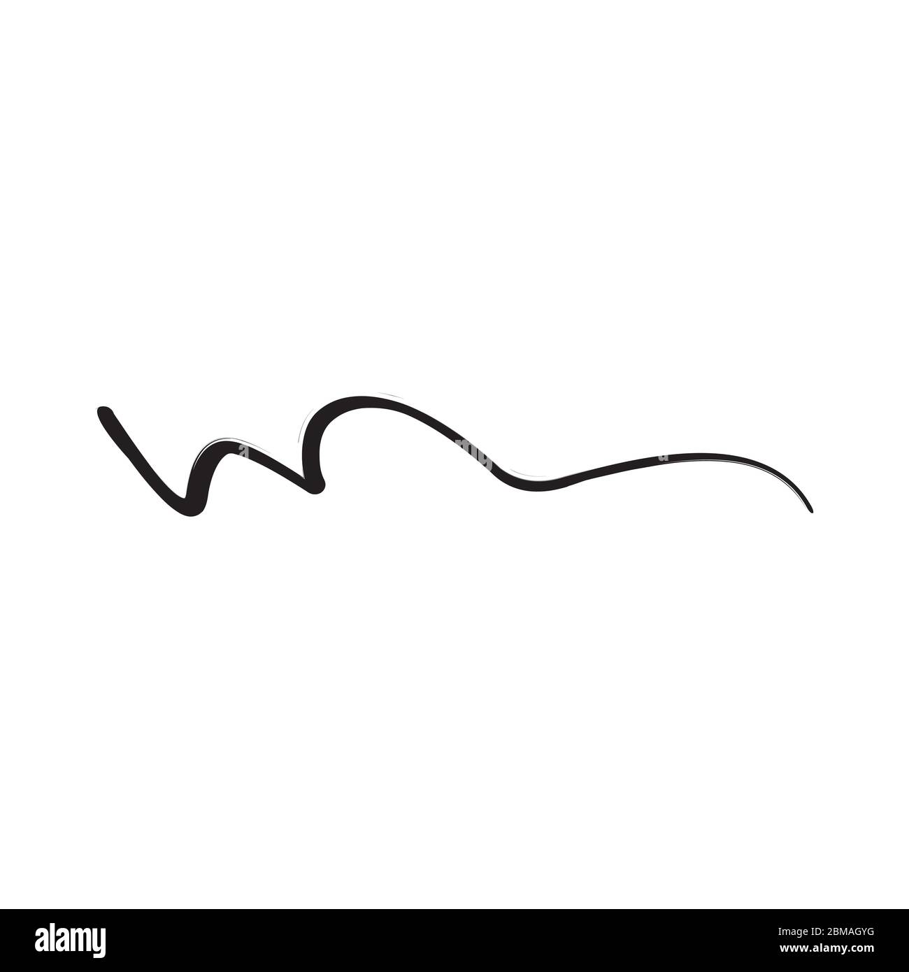 W signature letter logo design concept Stock Vector Image & Art - Alamy