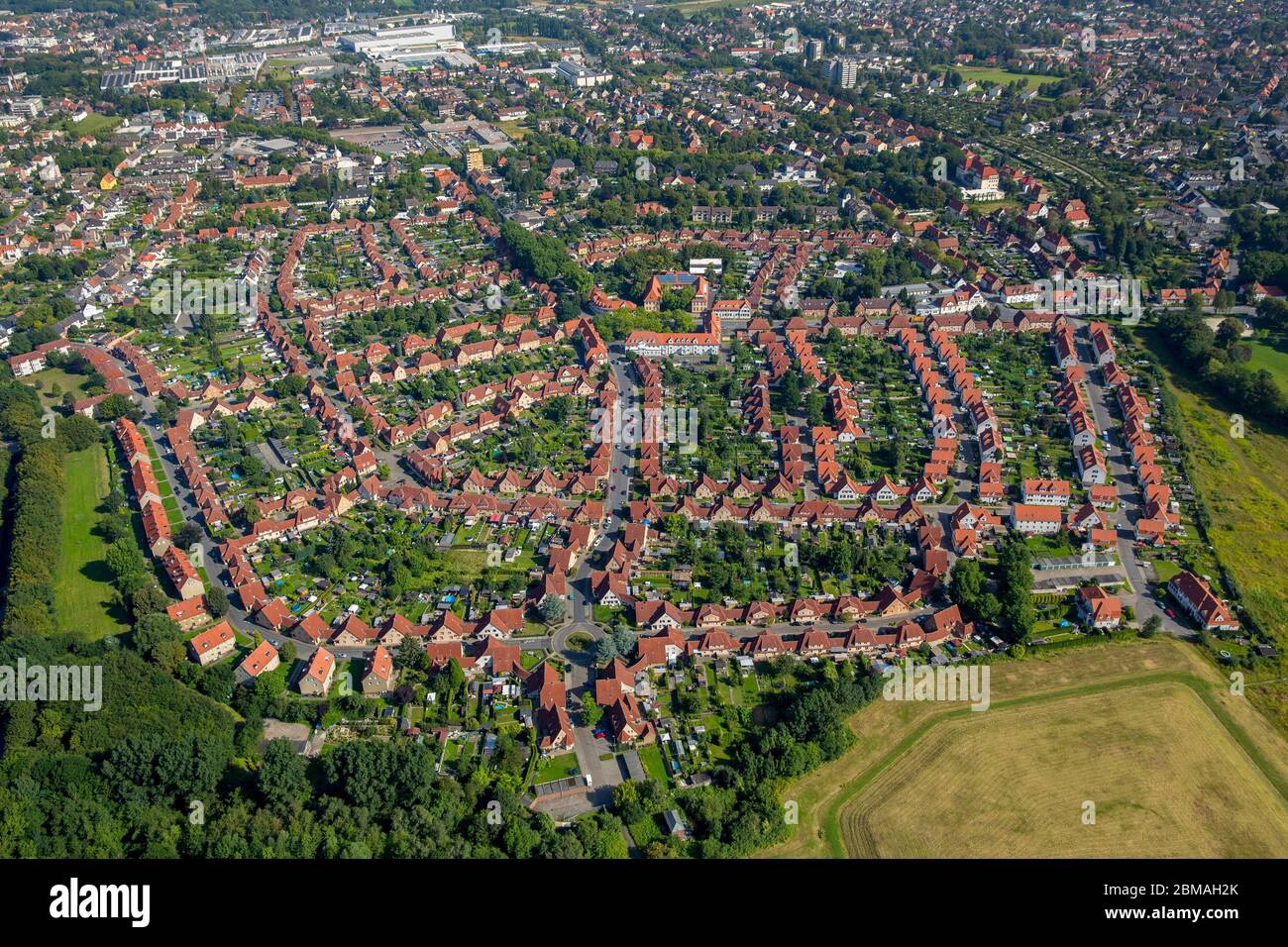 , Residential area of a multi-family house settlement Kolonie Westfalen ...