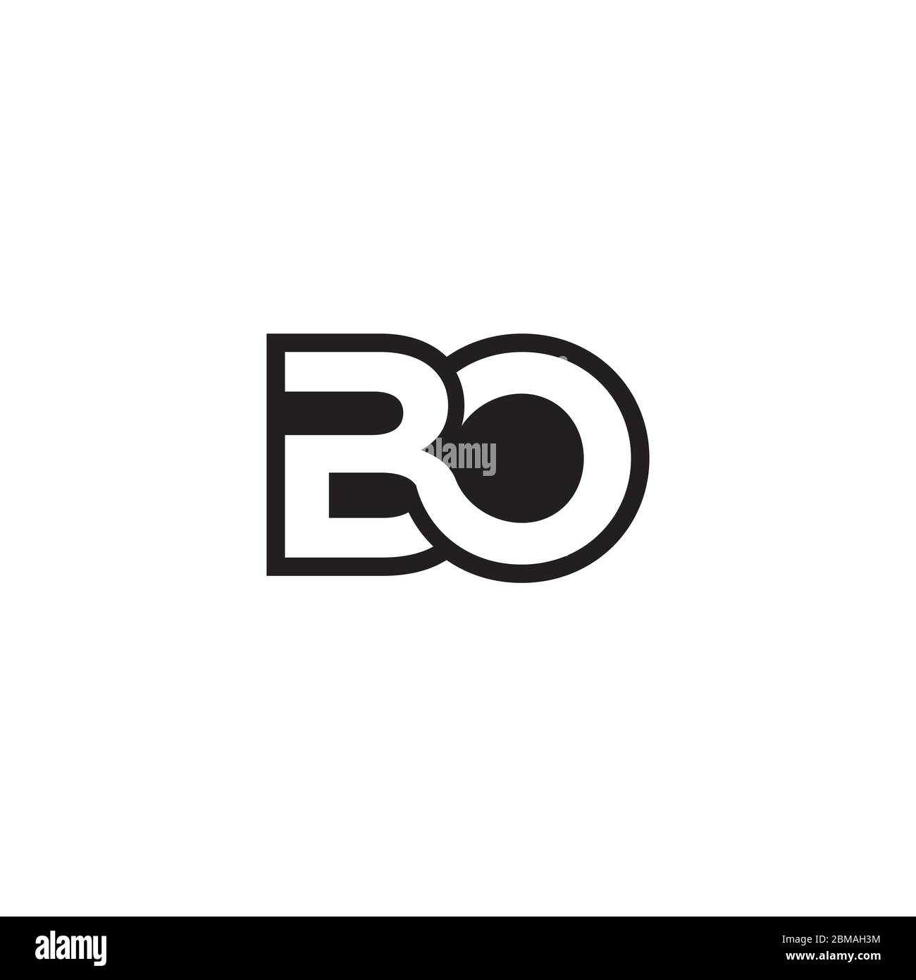 B O lines letter logo design vector Stock Vector Image & Art - Alamy