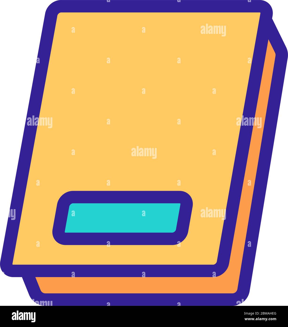 rectangular shaped electric flat scales icon vector outline ...