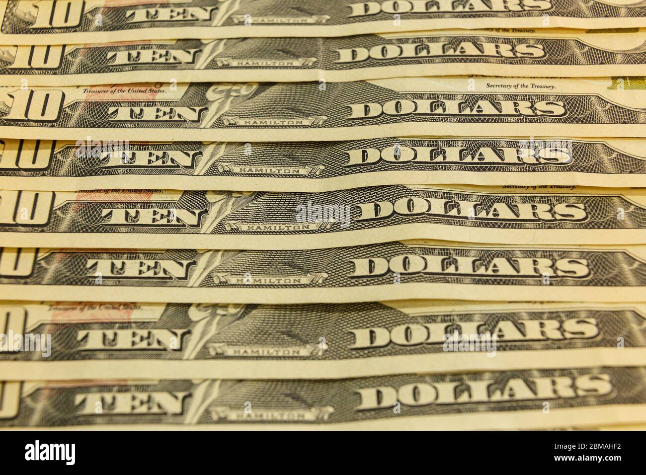 ten us dollars, background from paper money Stock Photo - Alamy