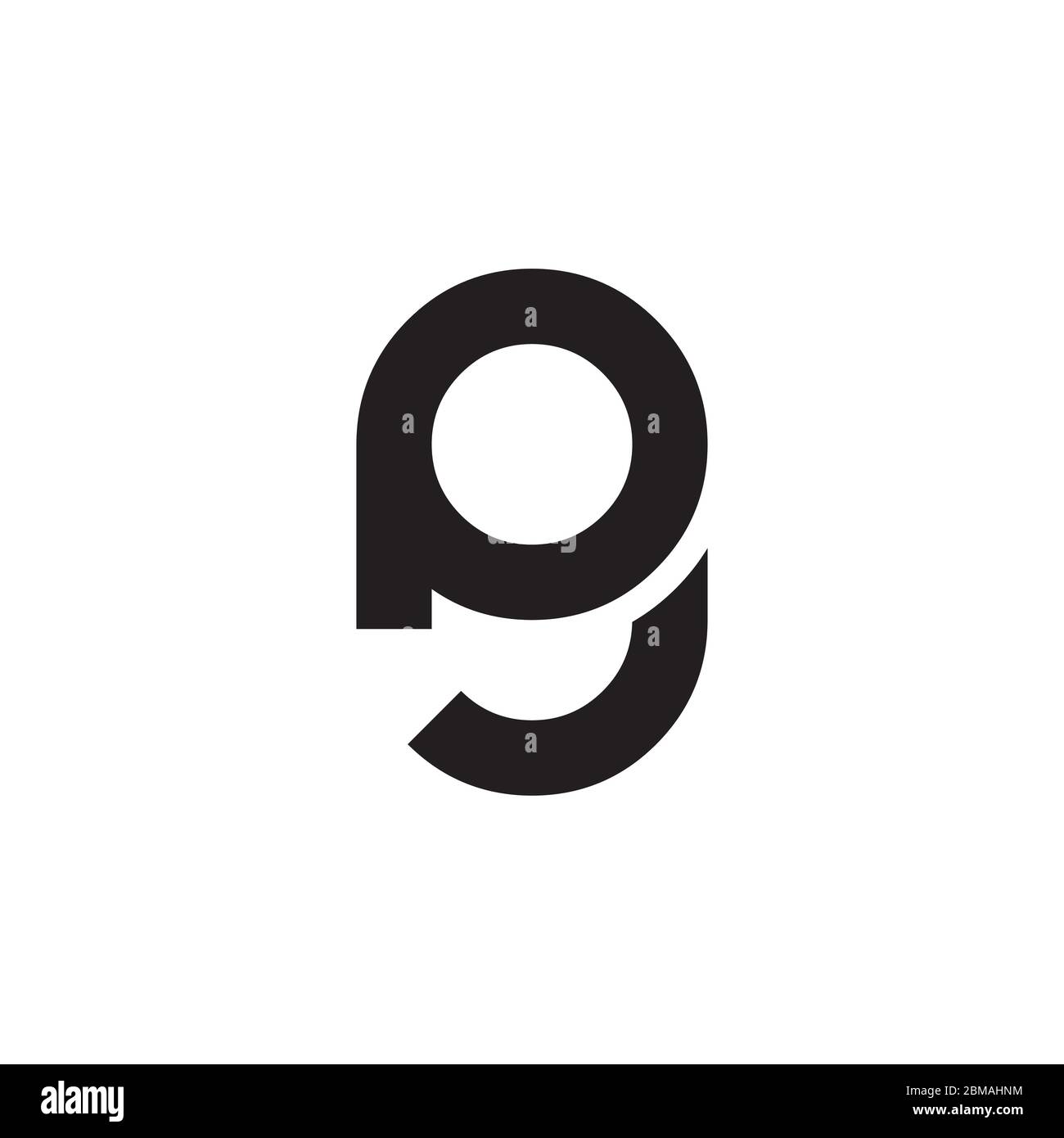 P G icon logo design vector Stock Vector Image & Art - Alamy