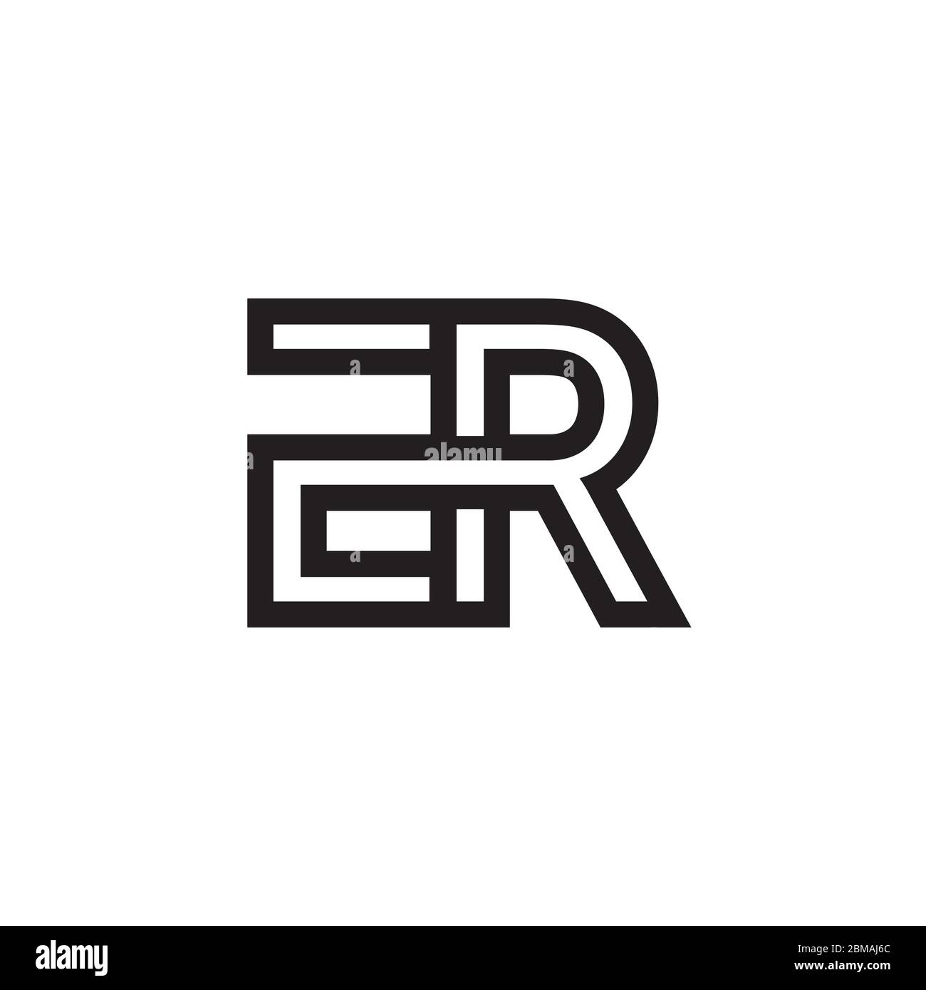 Letter er vector vectors hi-res stock photography and images - Alamy