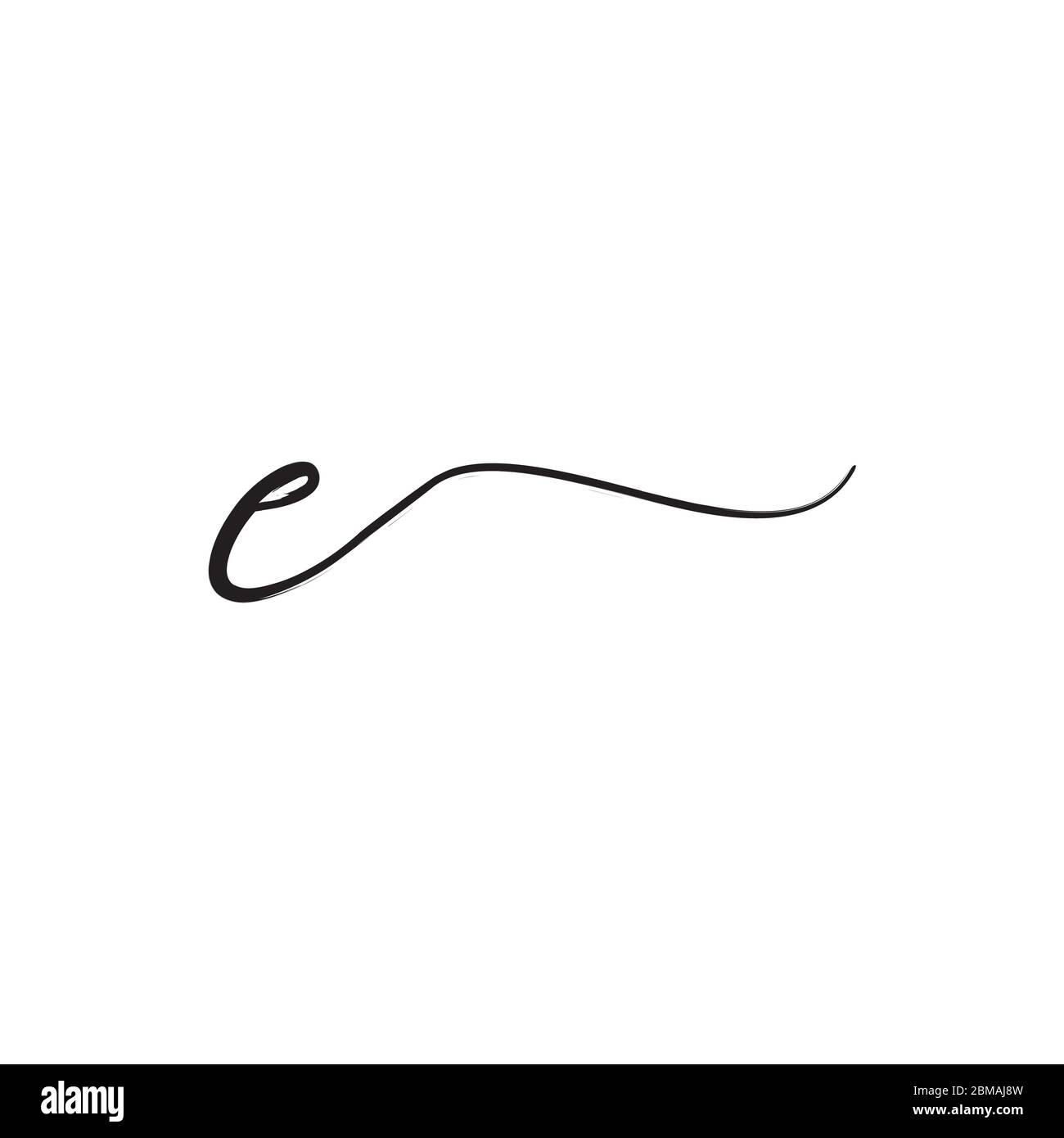 Letter e script Stock Vector Images - Alamy