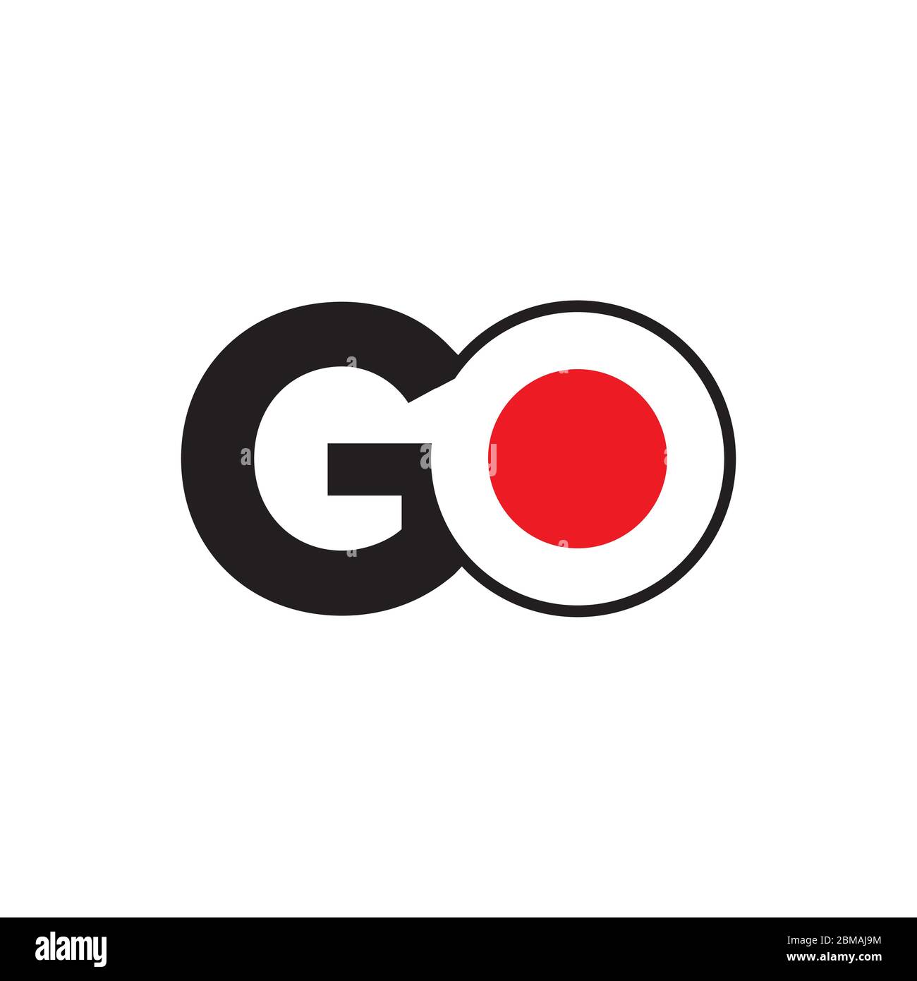 G O icon logo design vector Stock Vector Image & Art - Alamy