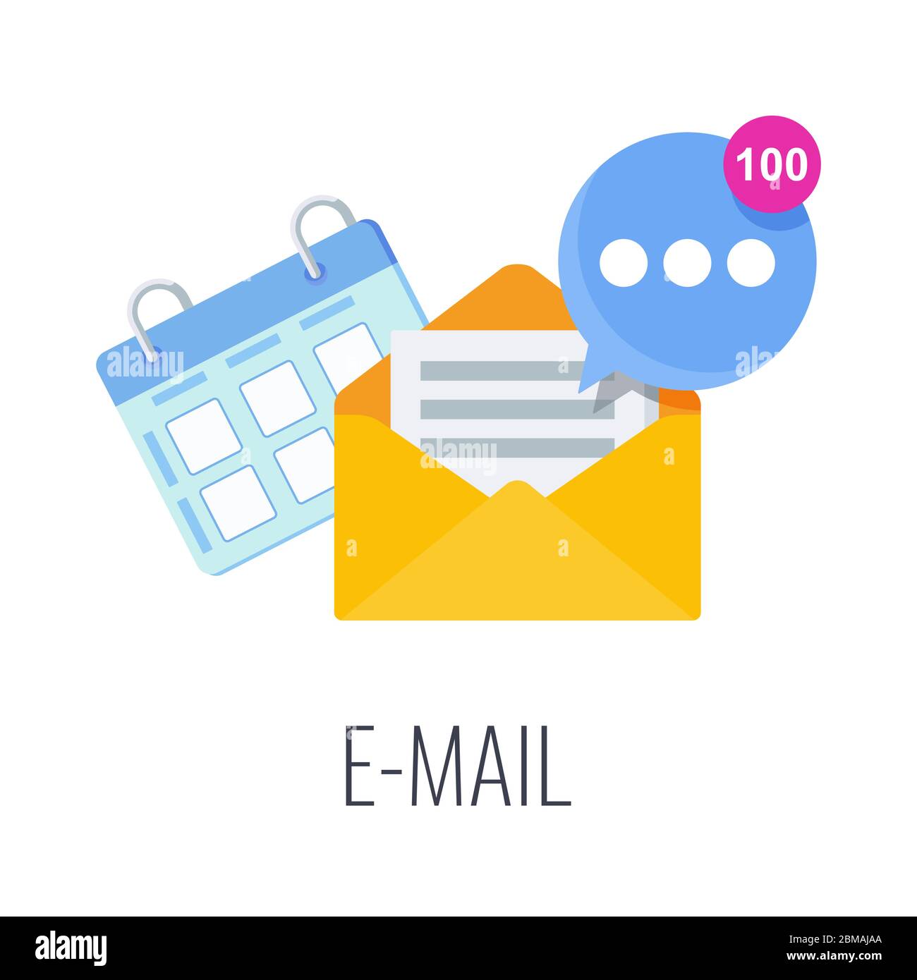 Email Infographics Pictogram. Strategy, management and marketing Stock ...