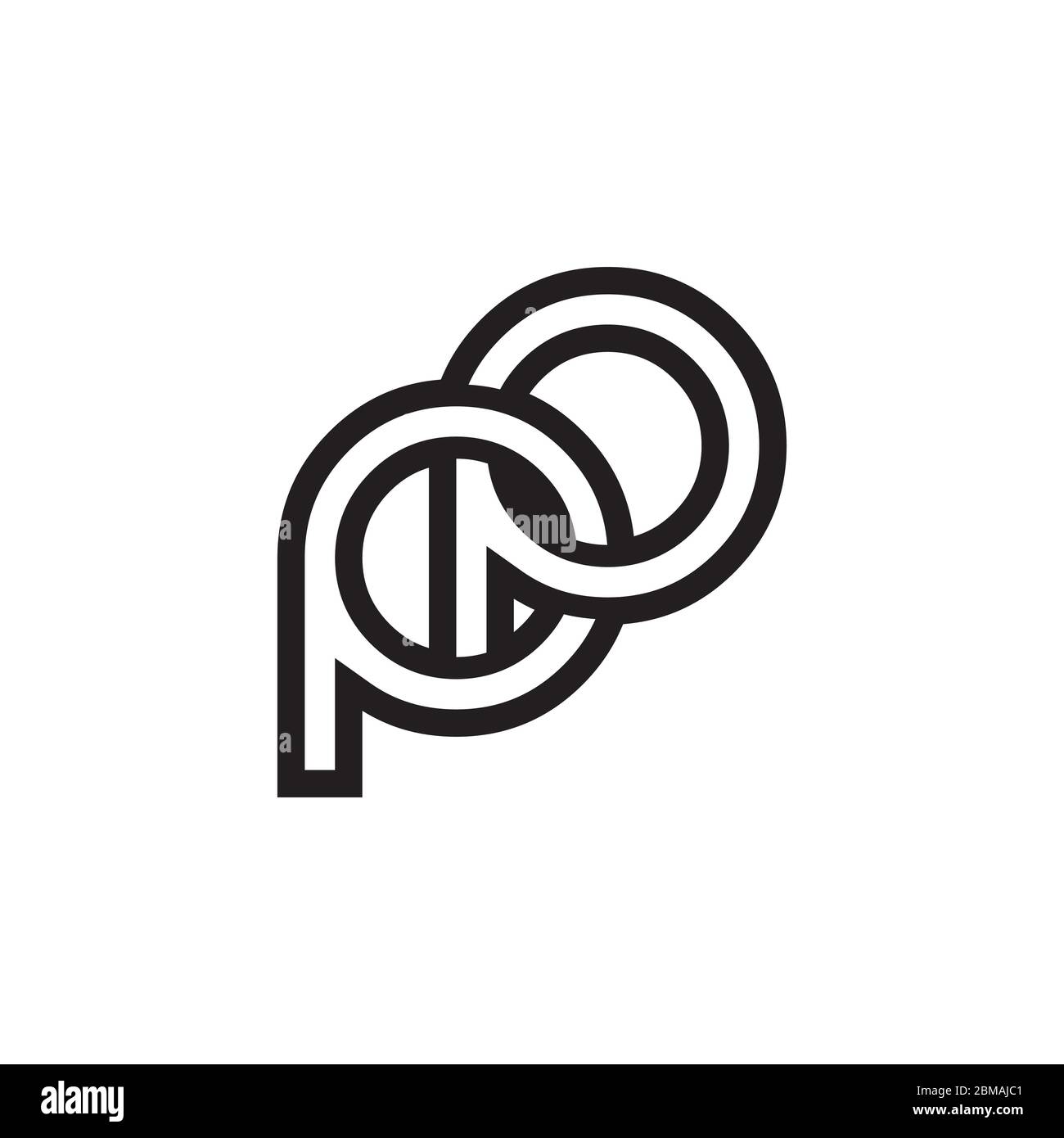 P P lines logo design vector Stock Vector Image & Art - Alamy