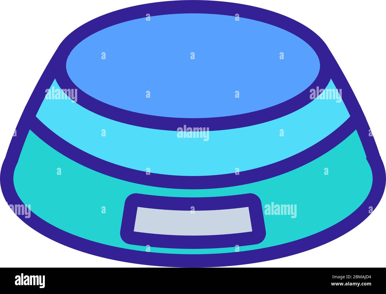 electric circular scales icon vector outline illustration Stock Vector ...