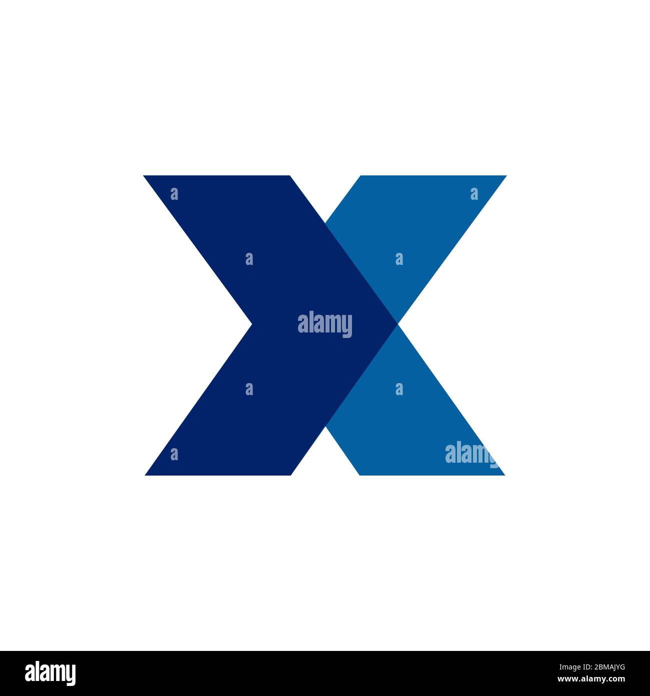 blue X logo. arrow design concept Stock Vector Image & Art - Alamy