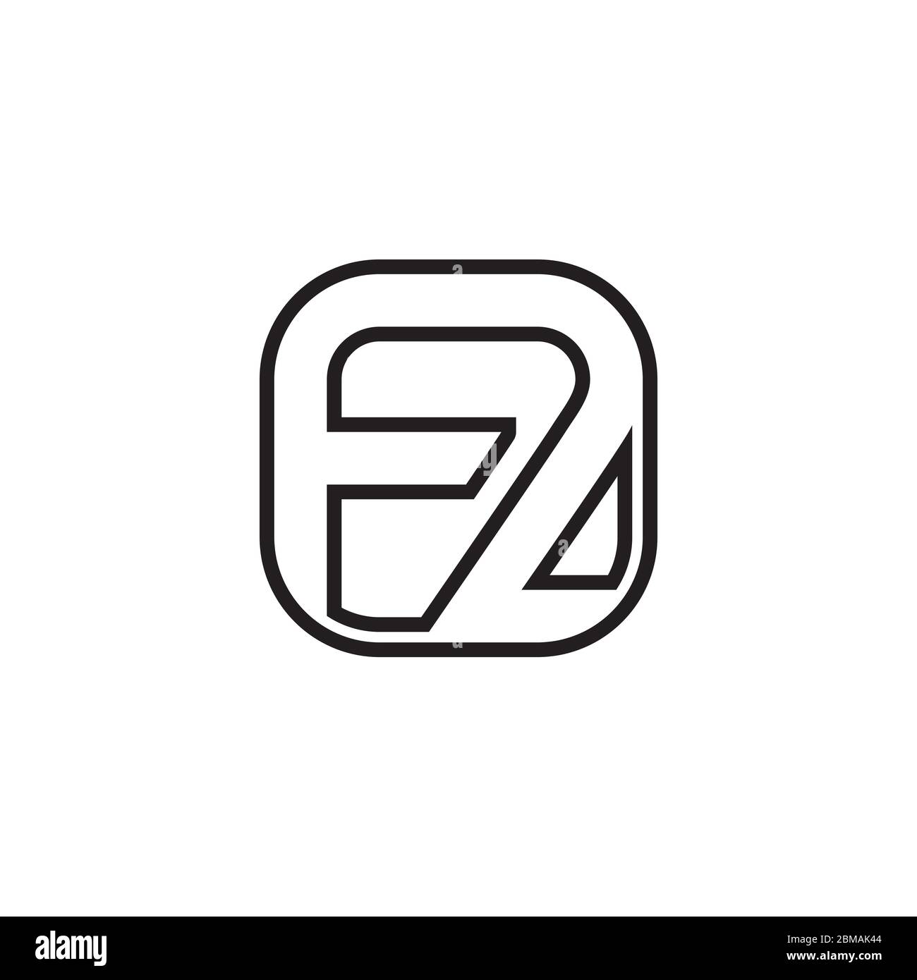 F 2 square lines design vector Stock Vector Image & Art - Alamy