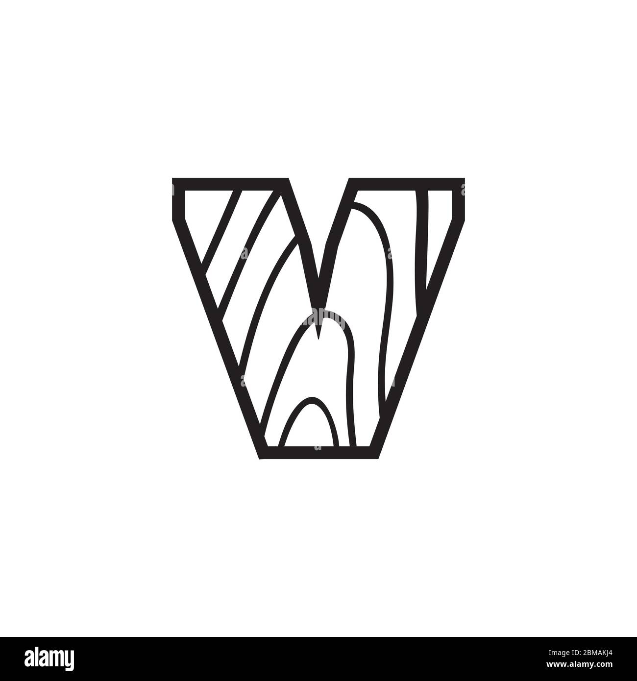 V letter wood textured logo design concept Stock Vector Image & Art - Alamy