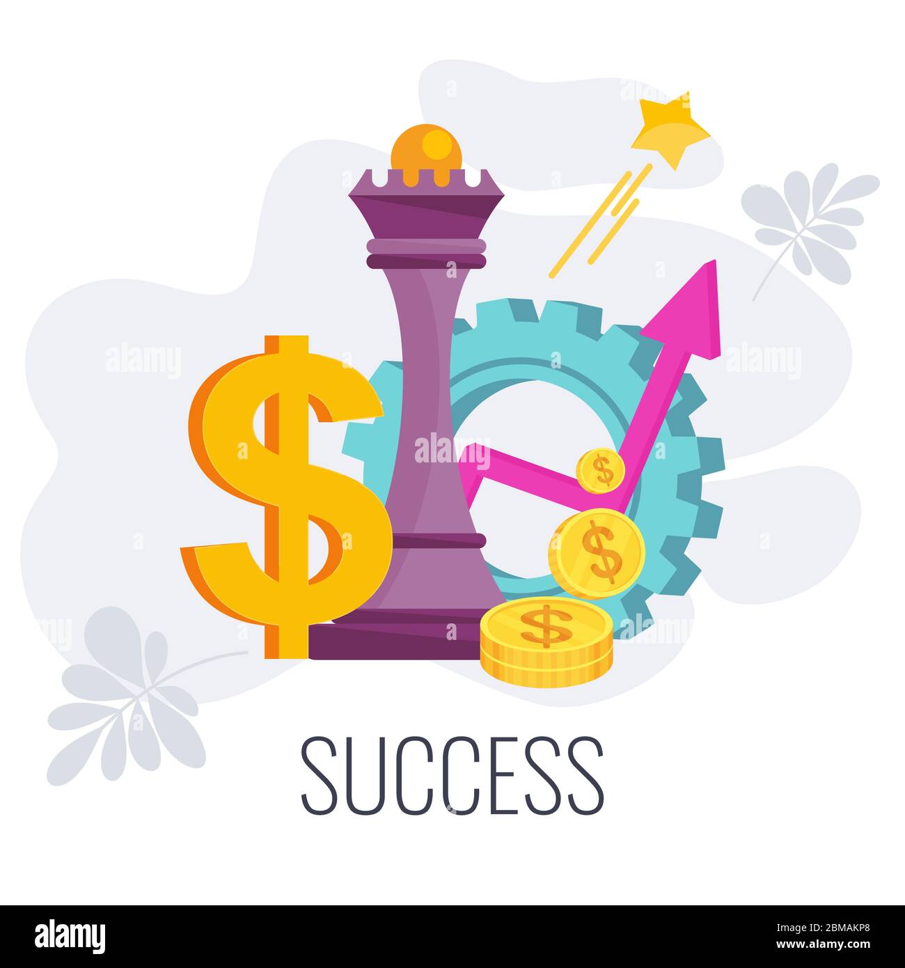 Strategy infographics pictogram. Flat vector cartoon illustration Stock ...