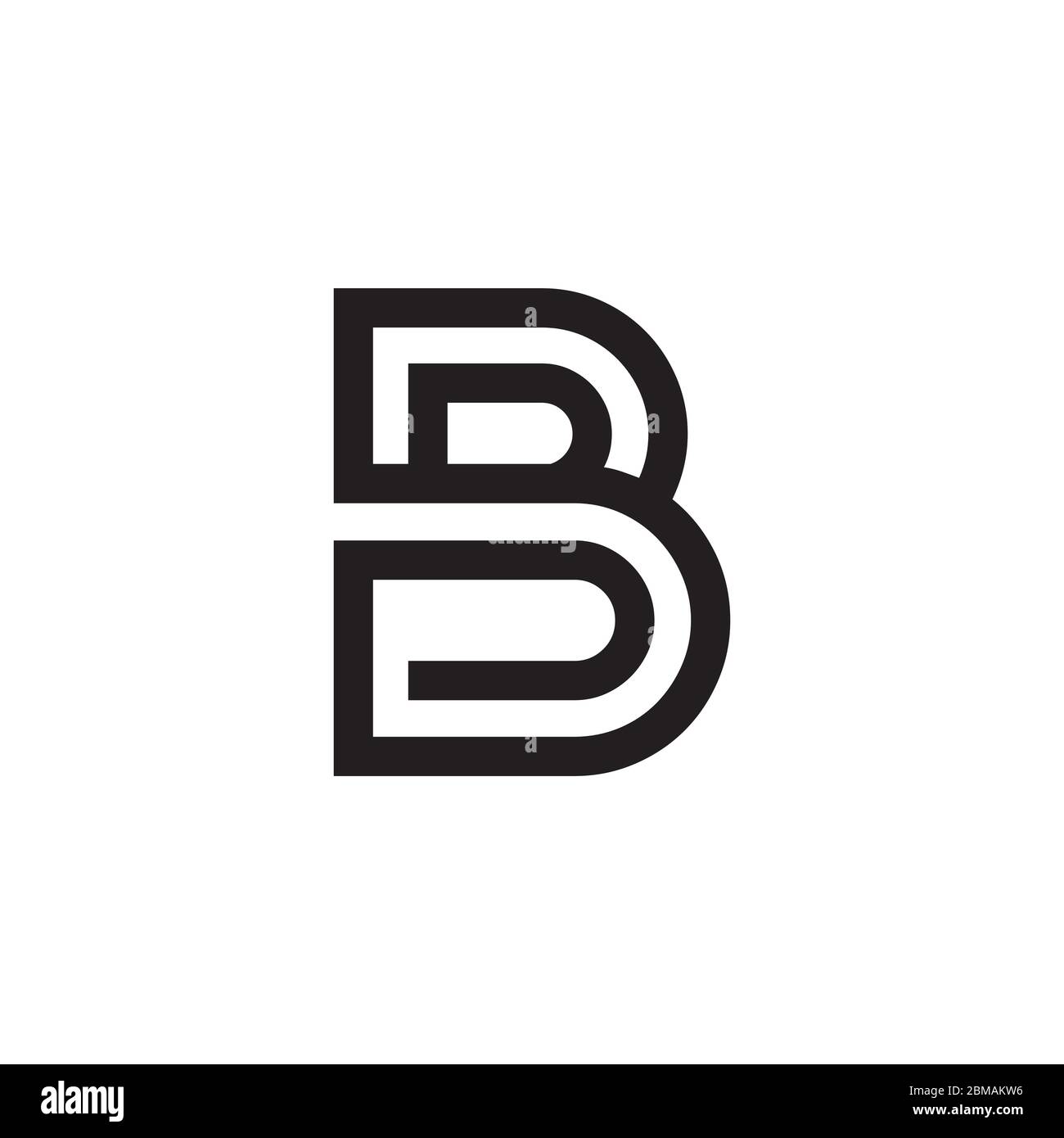 lines letter B icon vector Stock Vector Image & Art - Alamy