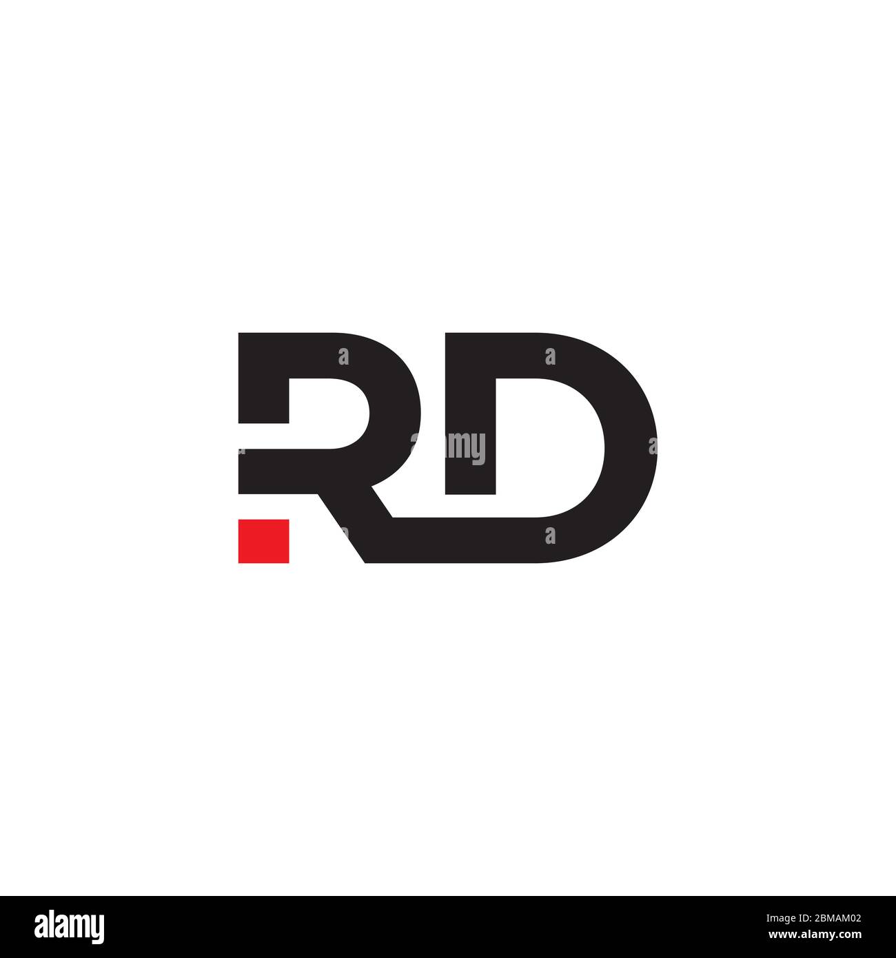 R D connect letters design vector Stock Vector Image & Art - Alamy