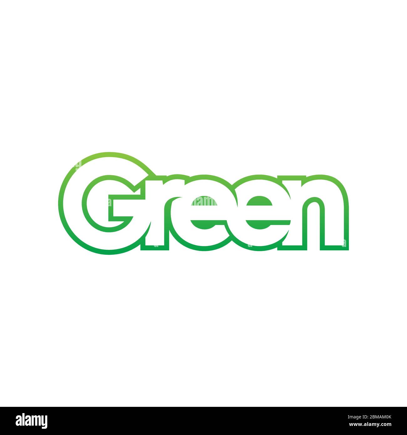 Green word nature lines design concept Stock Vector Image & Art - Alamy