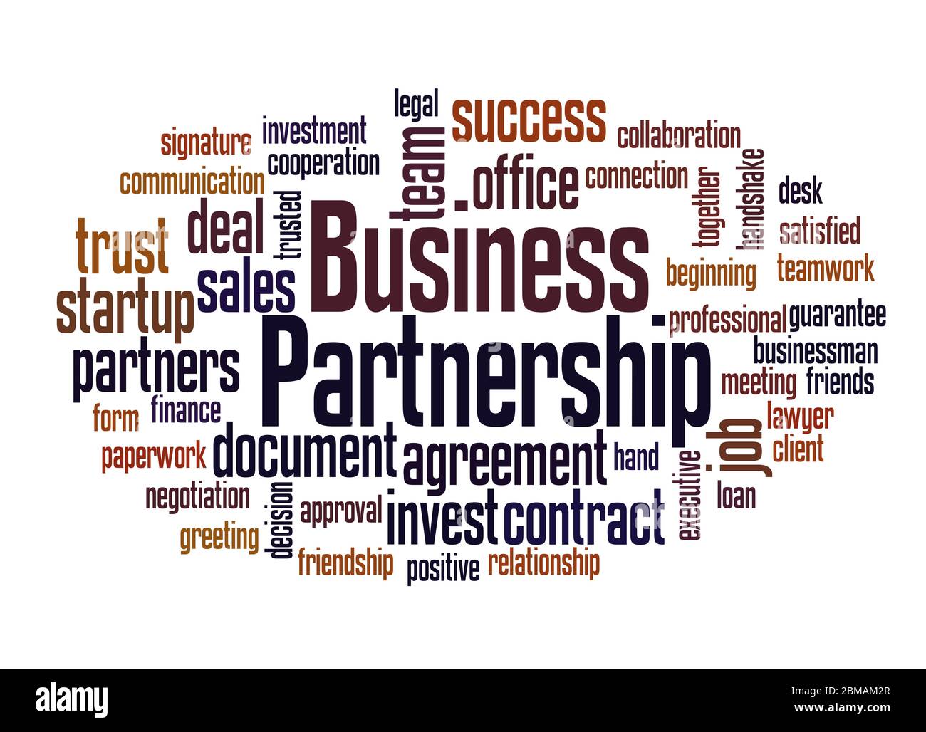 Business partnership word cloud concept on white background Stock Photo ...