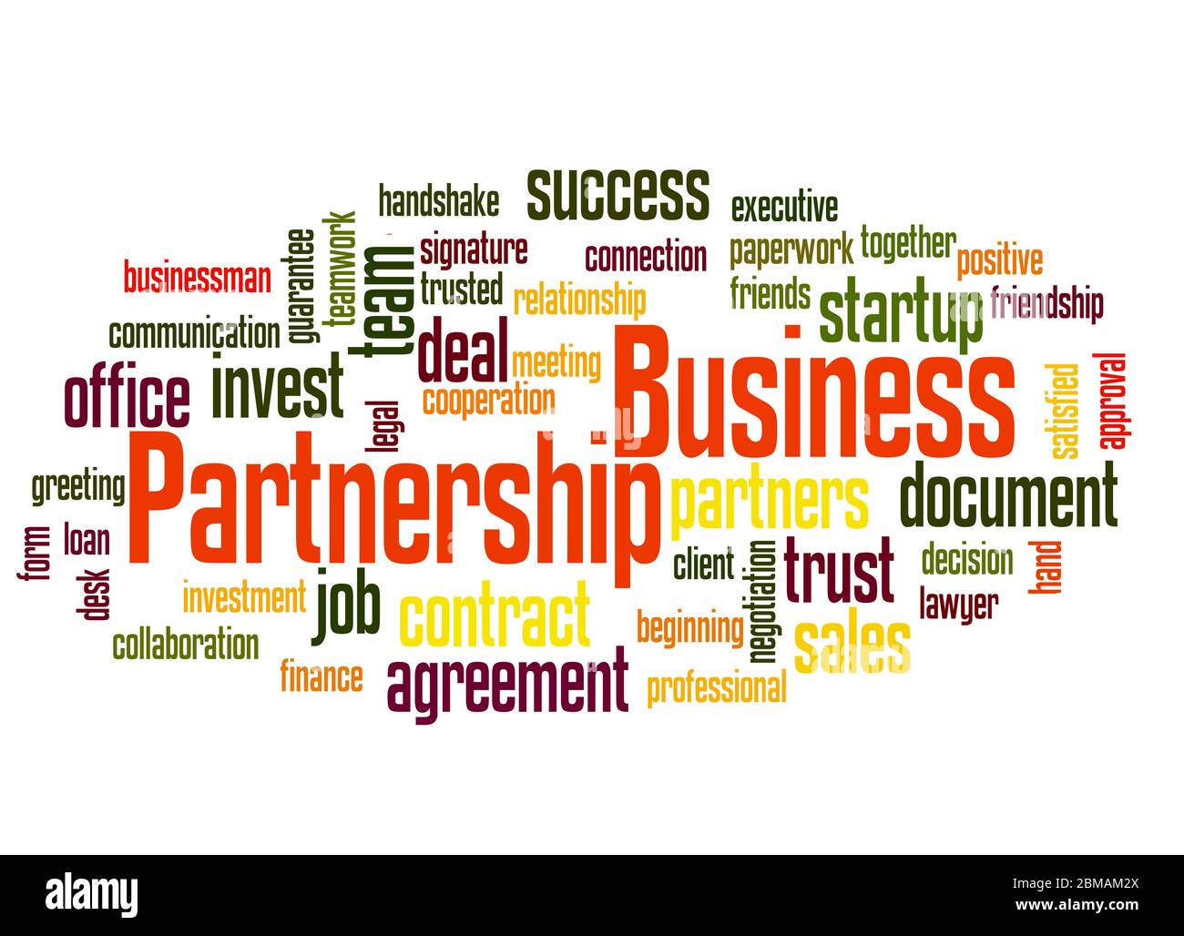 Business partnership word cloud concept on white background Stock Photo ...