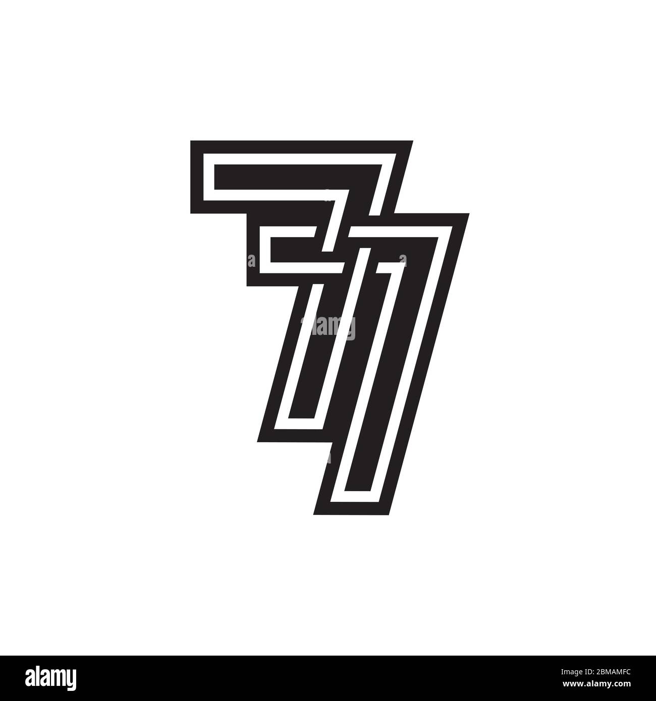 7 logo Stock Vector Images - Alamy