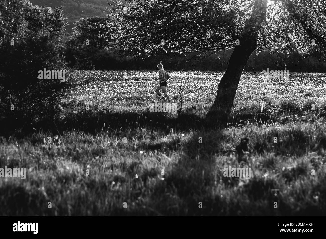 Sportsman training on fitness Black and White Stock Photos & Images - Alamy