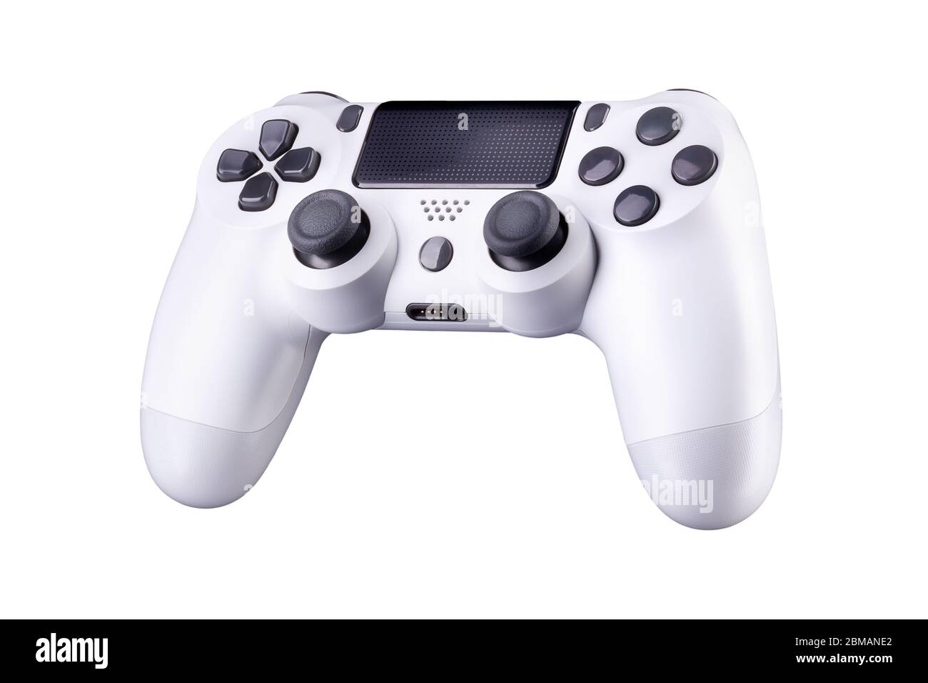 White video game joystick gamepad isolated on a white background Stock ...