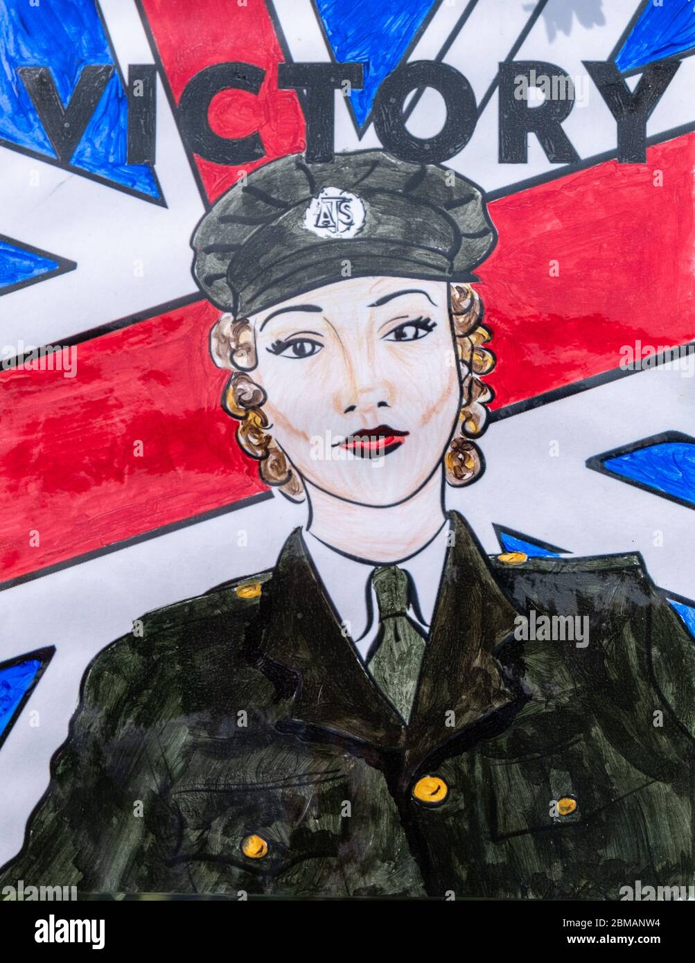 VE Day 75th Anniversary Bunting Stock Photo - Alamy