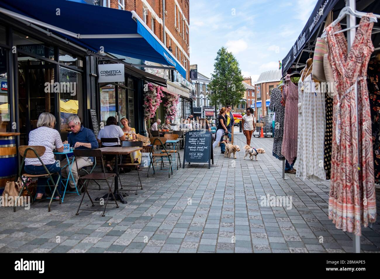 LONDON- High street shopping scene in Balham, an area of south west ...