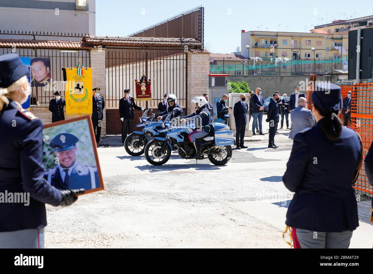Naples, Campania, Italy. 8th May, 2020. Italy 08/05/2020, Naples, Secondigliano district. The ...