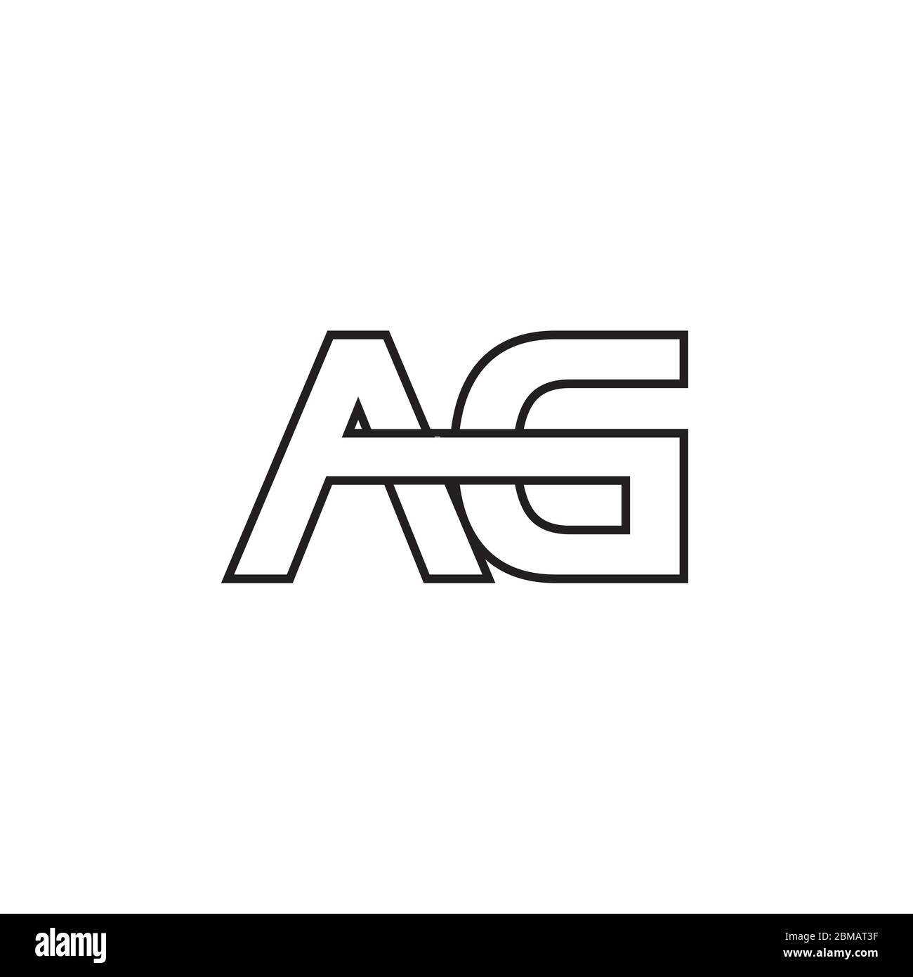Ag digital logo Stock Vector Images - Alamy