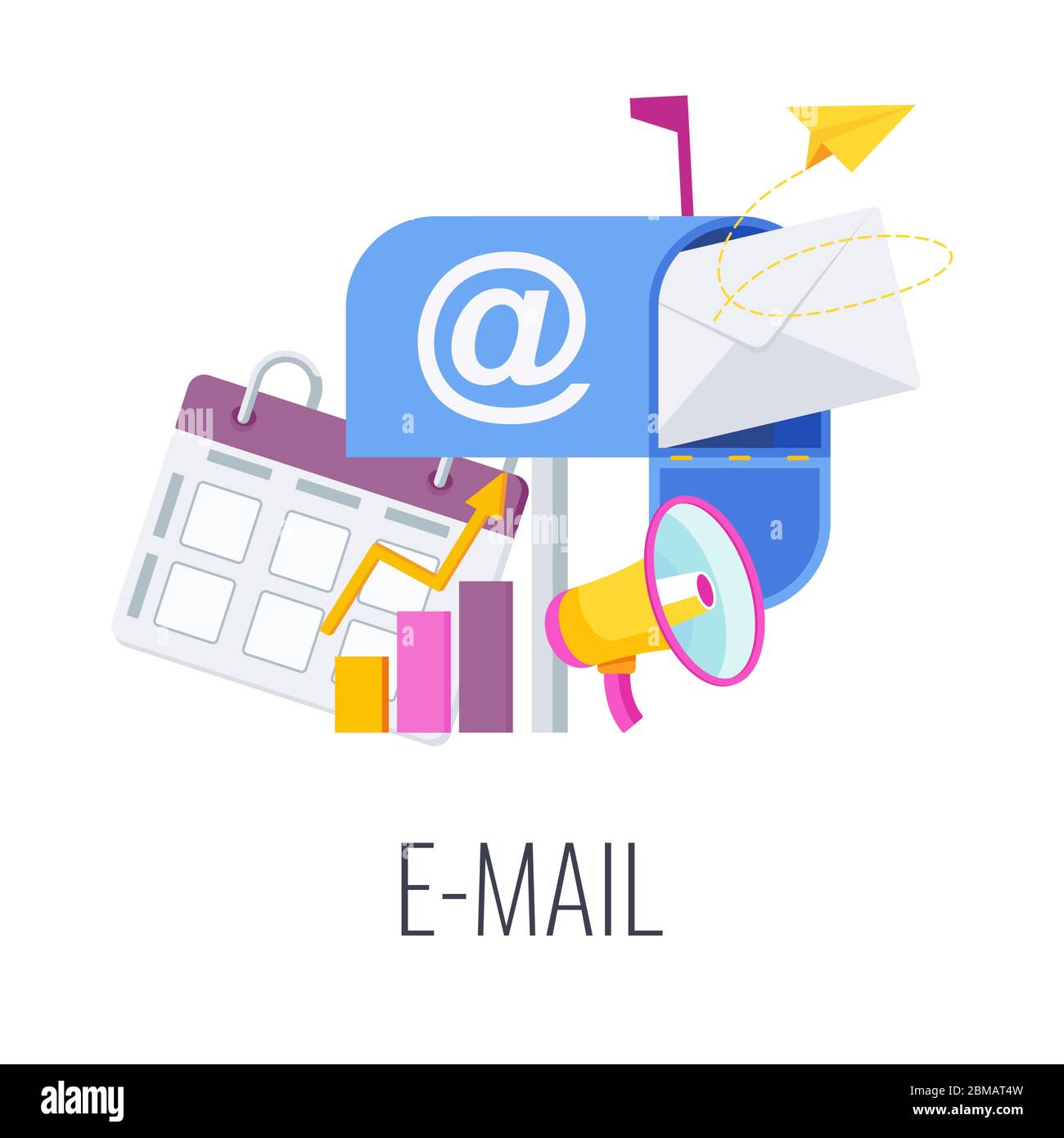 Email Infographics Pictogram. Strategy, management and marketing Stock ...