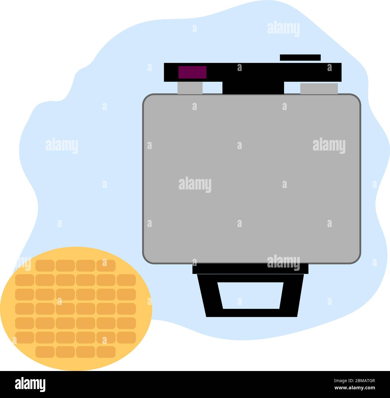 Waffle maker vector vectors hi-res stock photography and images - Alamy
