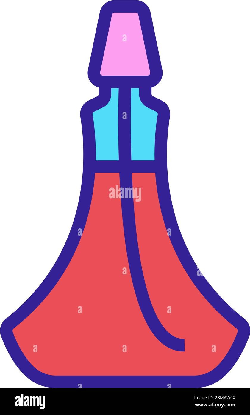 sample vial with sample tube icon vector outline illustration Stock ...