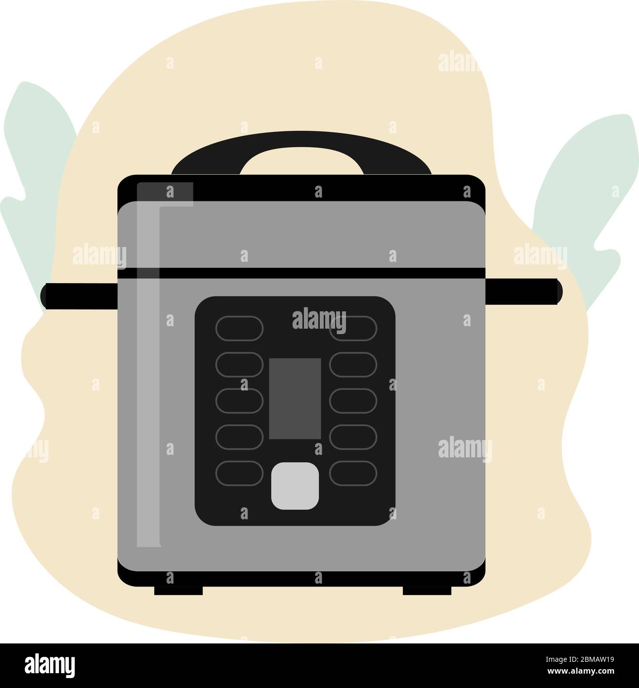 Microwave stove in modern Stock Vector Images - Alamy