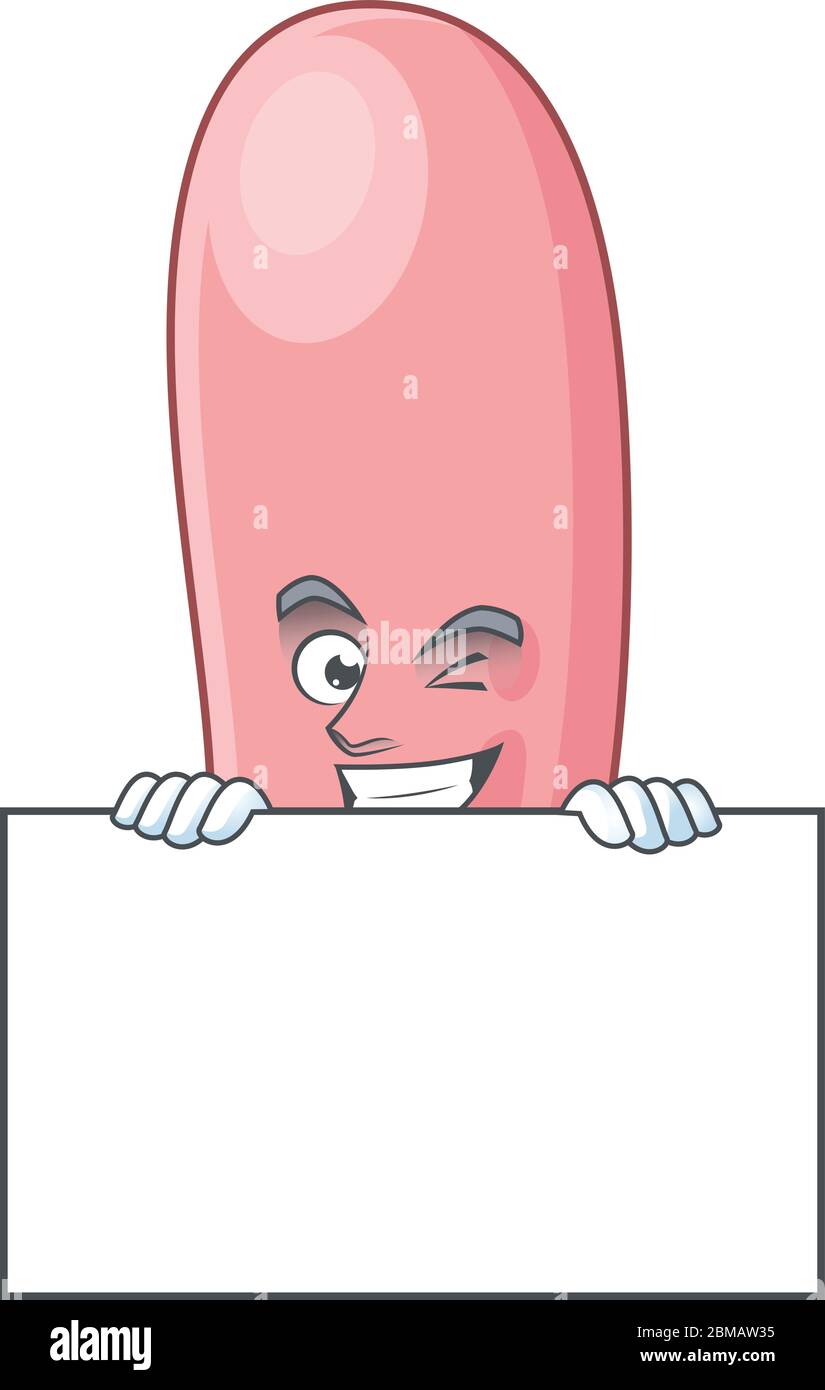 Sneaky legionella pneunophilla cartoon character style hiding behind a ...