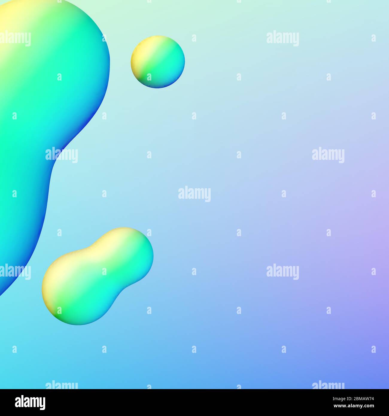 Fluid design liquid blobs with vibrant intense colors abstract ...